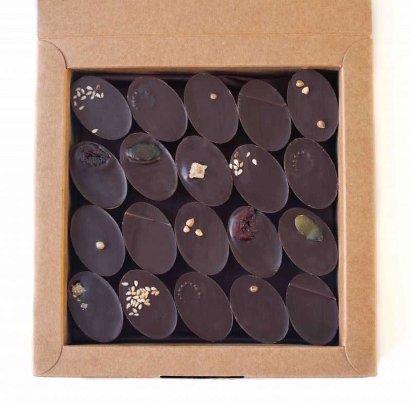 Boîte de 20 mini tablettes bio - Chocolaterie bio et artisanale
