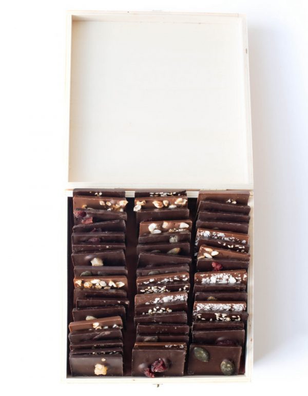 3 mini tablettes variées - chocolat bio, sans conservateur, France.